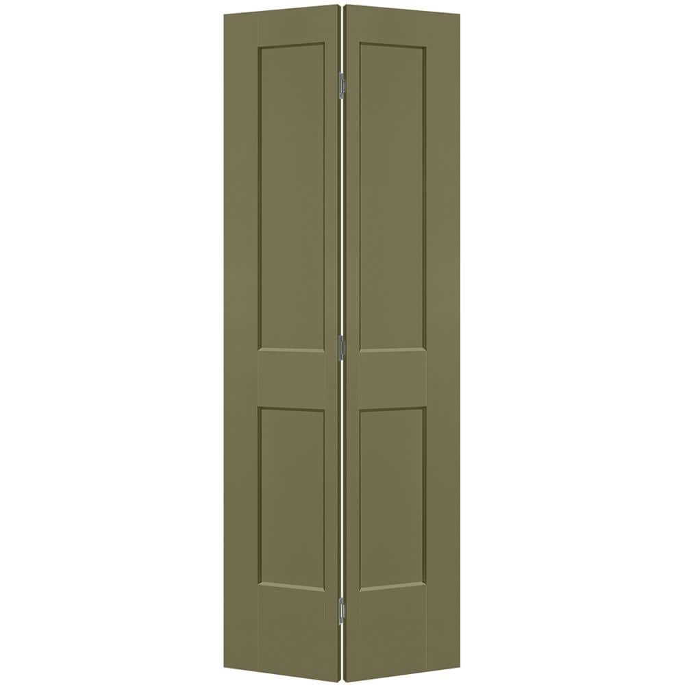 Masonite 30 in. x 80 in. 2-Panel Logan Hollow Core Truly Olive Molded ...