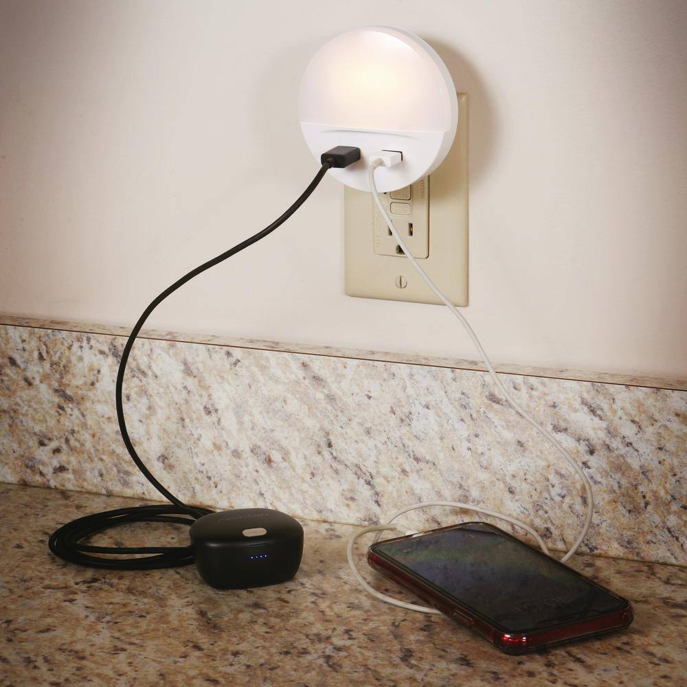 Buy Dual USB Dusk to Dawn LED Night Light Online at Lowest Price in ...