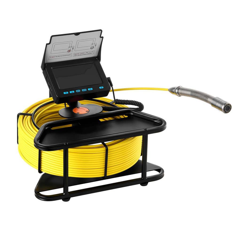 SKYSHALO Sewer Camera 164 ft. /50m Self-Leveling Drain Inspection ...