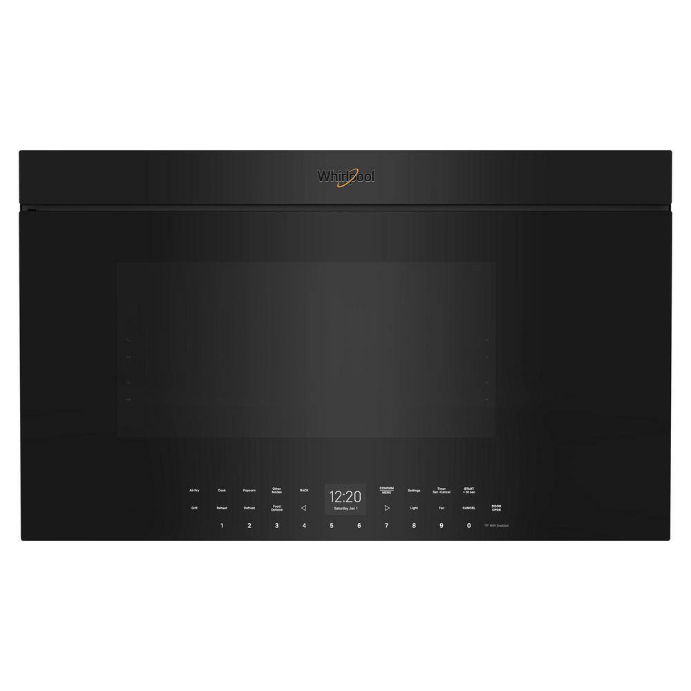 Whirlpool 30 in. 1.1 cu. ft. Over-the-Range Microwave in Black with ...