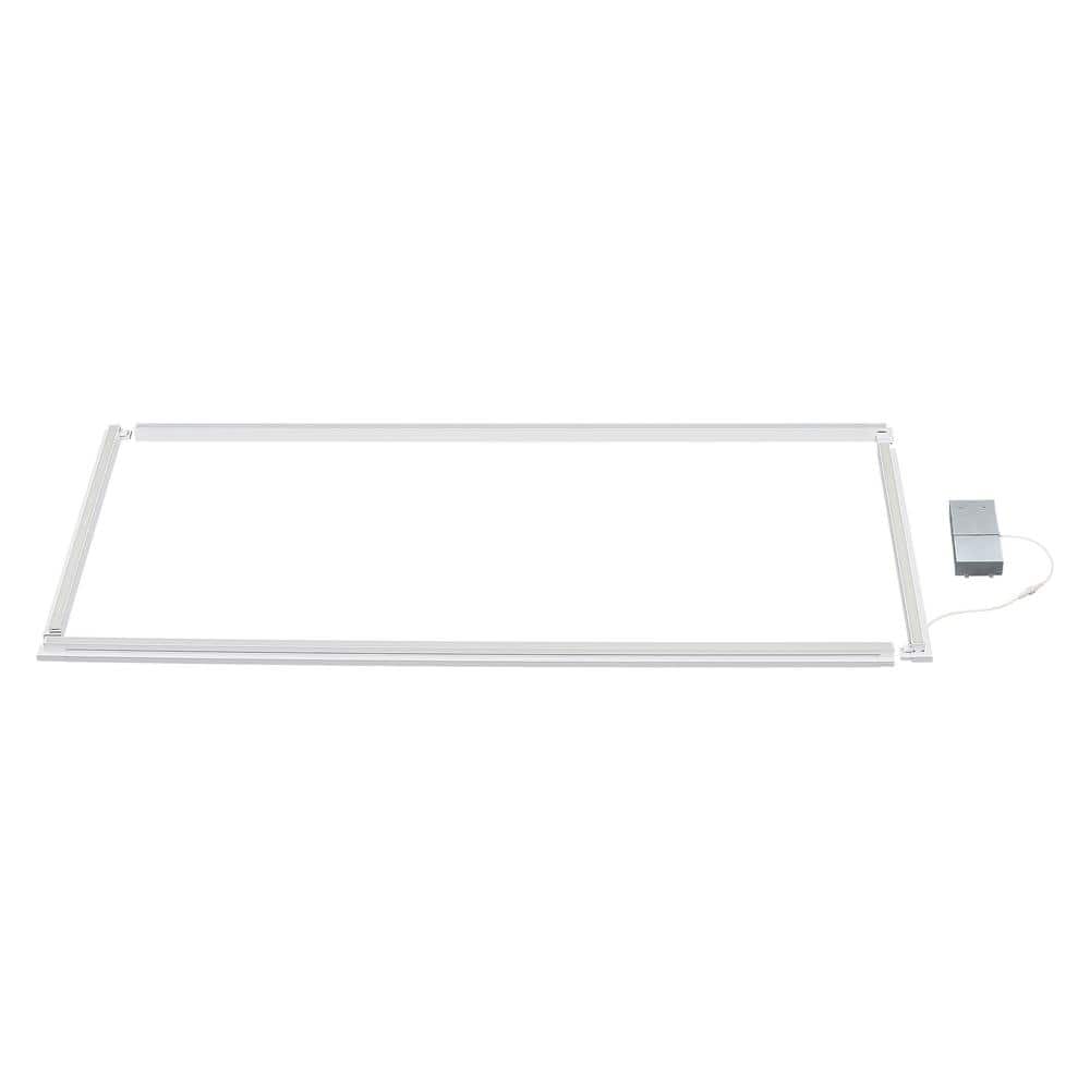 Commercial Electric 1-Pack CE 2 ft. x 4 ft. White Panel Bar CCT and ...