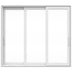 JELD-WEN V4500 Multi-Slide 105 in. x 108 in. Left-Hand Low-E White Vinyl 3-Panel Prehung Patio ...