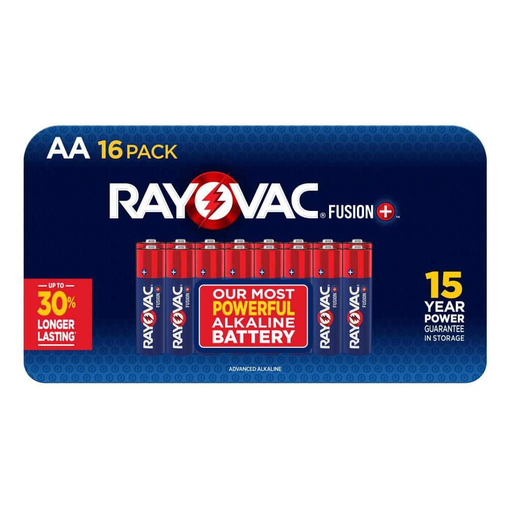 Rayovac Fusion AA Batteries (16-Pack) 815-16LTFUS - The Home Depot
