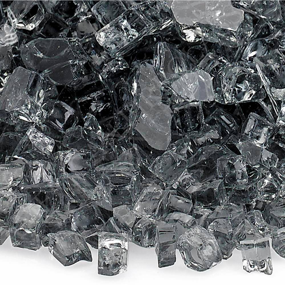 American Fire Glass 1/4 in. Gray Fire Glass 10 lbs. Bag AFF-GRY-10 ...
