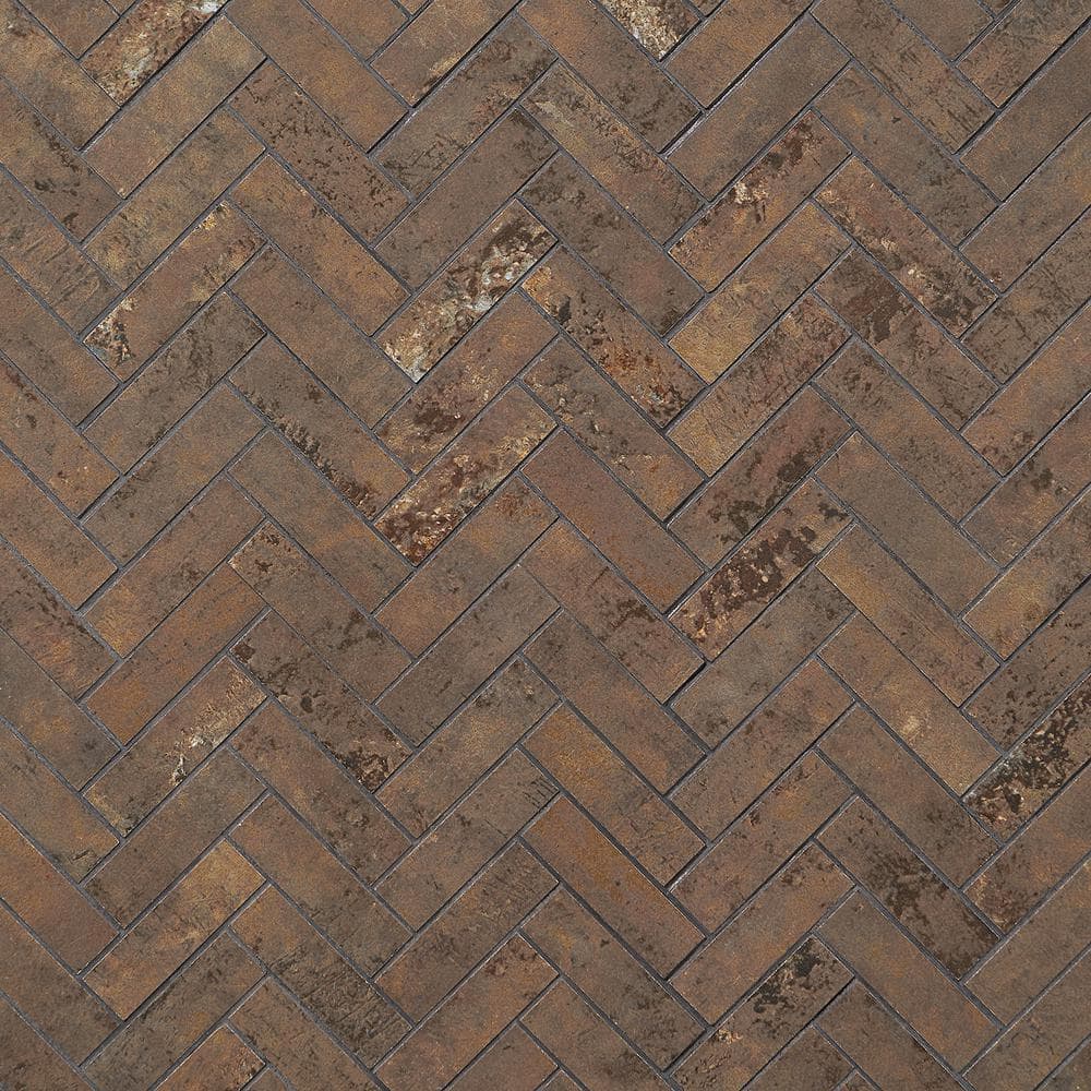 Ivy Hill Tile Mantis Copper 10.03 in. x 10.62 in. Matte Porcelain Floor ...