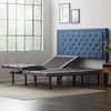 Lucid Comfort Collection Black King Split Deluxe Adjustable Bed Frame
