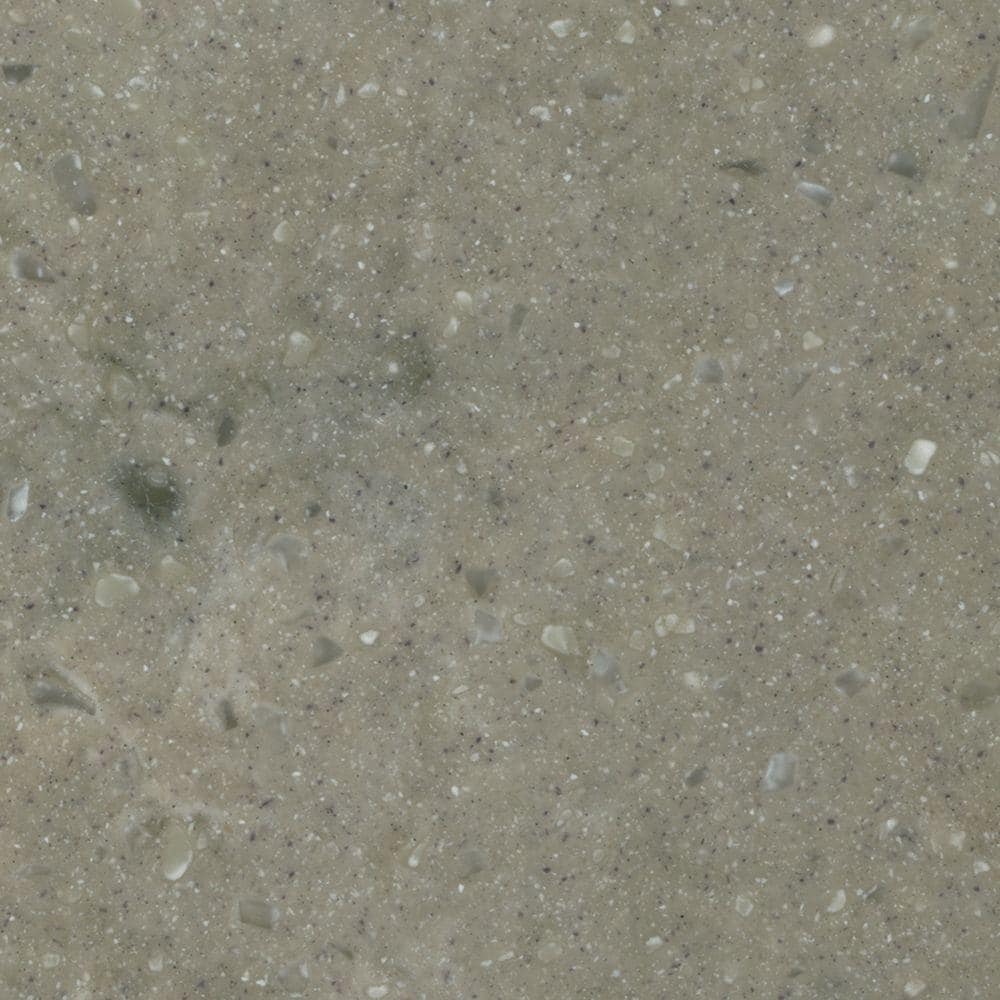 LG Hausys HI-MACS 2 in. Solid Surface Countertop Sample in Canossa LG ...