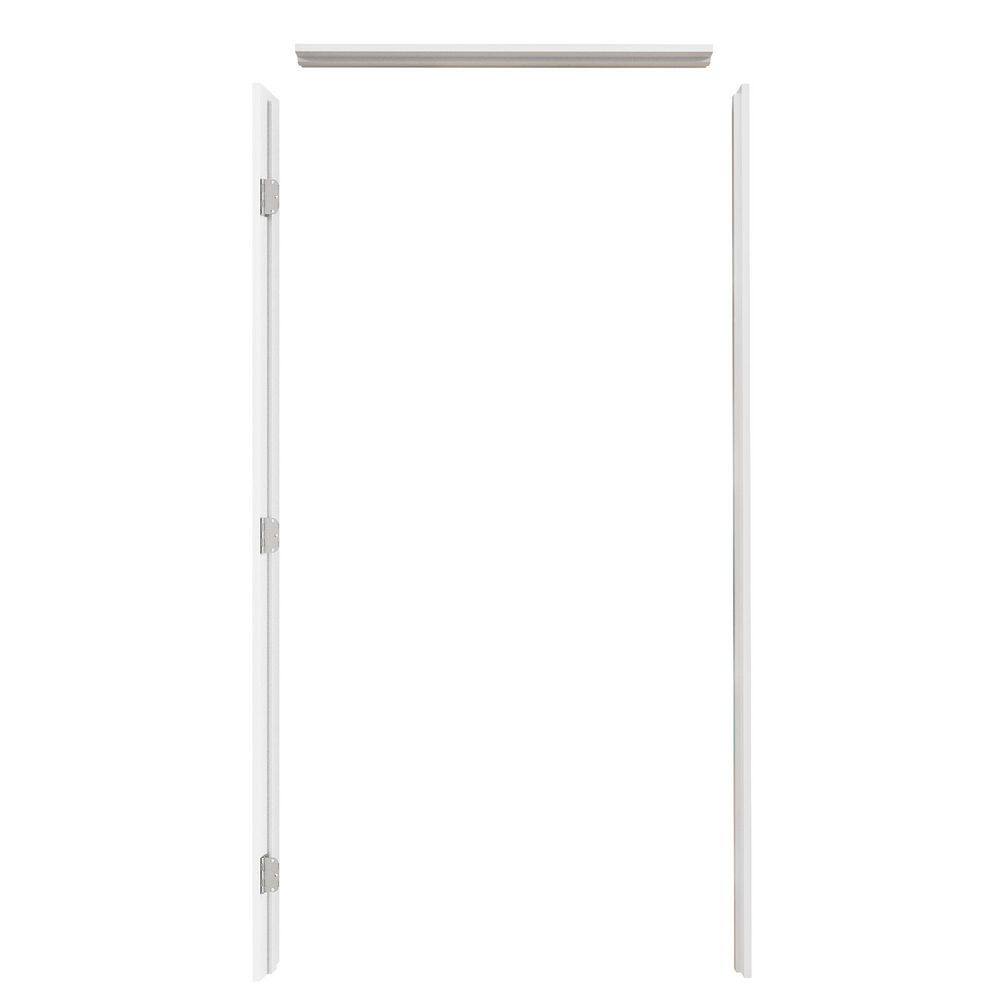 ARK DESIGN 36 in. x 96 in. Primed Wood Knock Down Door Frame 3-Piece+ ...
