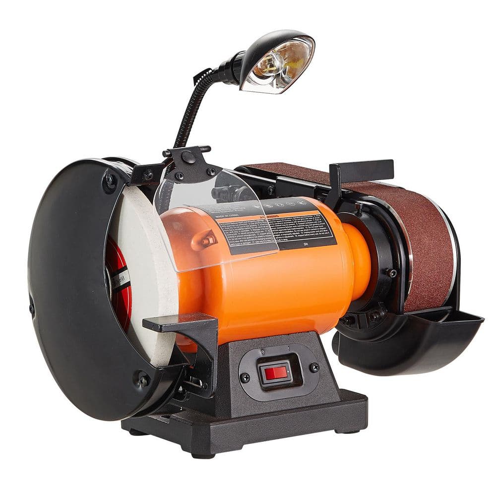 SKYSHALO 8 in. Bench Grinder with 2 x 28 in. Belt Sander Combo, Bench ...