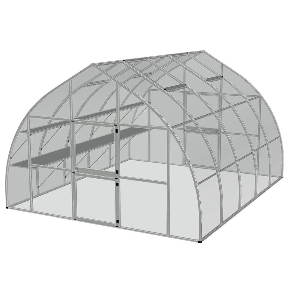 Exaco Riga XL 5 14 ft. 2 in. x 16 ft. 5 in. Extra Large Greenhouse Riga ...