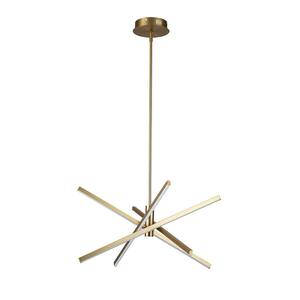 Rennnsan Bryan 4-Light Dimmable Integrated LED Black Sputnik Modern ...