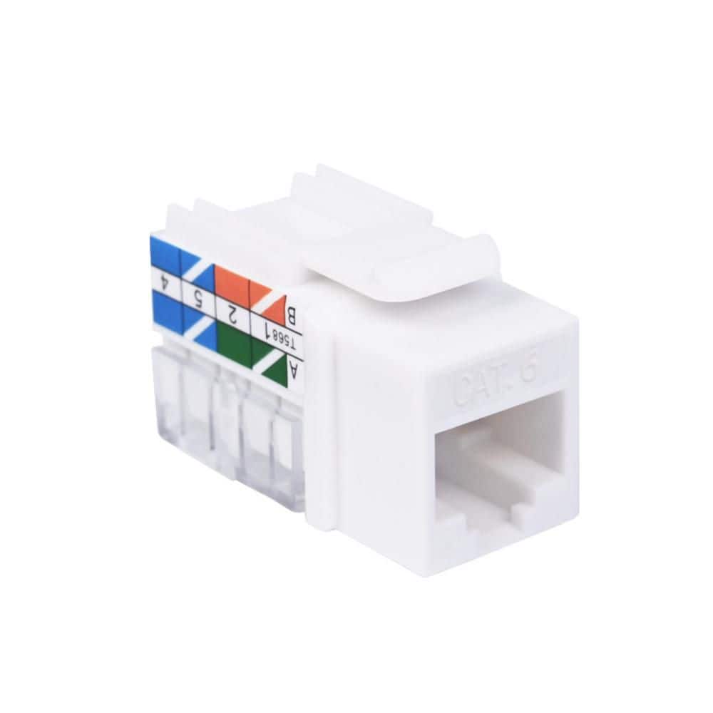 VCELINK Cat6 Keystone Jack UL Listed (5-Pack) C265-6-5P-THD - The Home ...