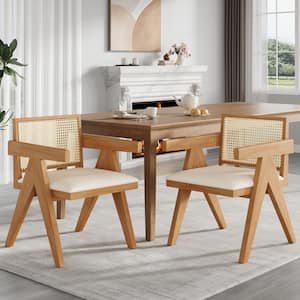 CHRISTOPHER KNIGHT HOME Jett Village Natural Cane and Solid Wood Frame ...