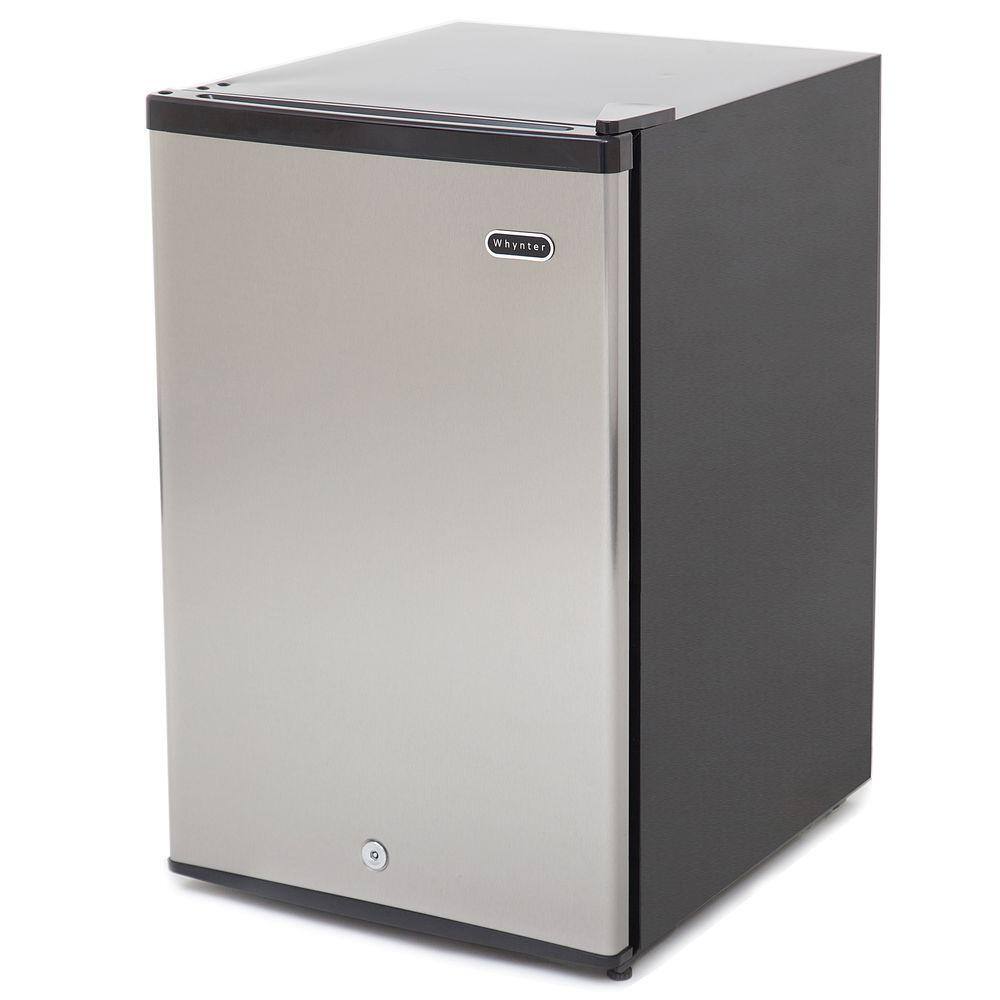 Buy 2.1 cu. ft. Upright Freezer with Lock in Stainless Steel Online at ...