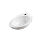 Barclay Products Fowler Corner Wall-Mount Sink in White 4-9032WH - The ...
