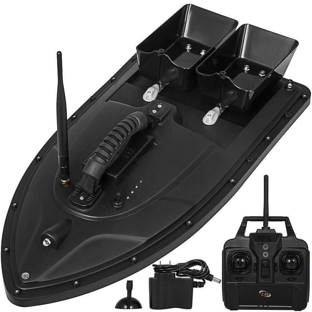 VEVOR Remote Control Fishing Bait Boat Fish Finder 3.3 lb. Feed ...