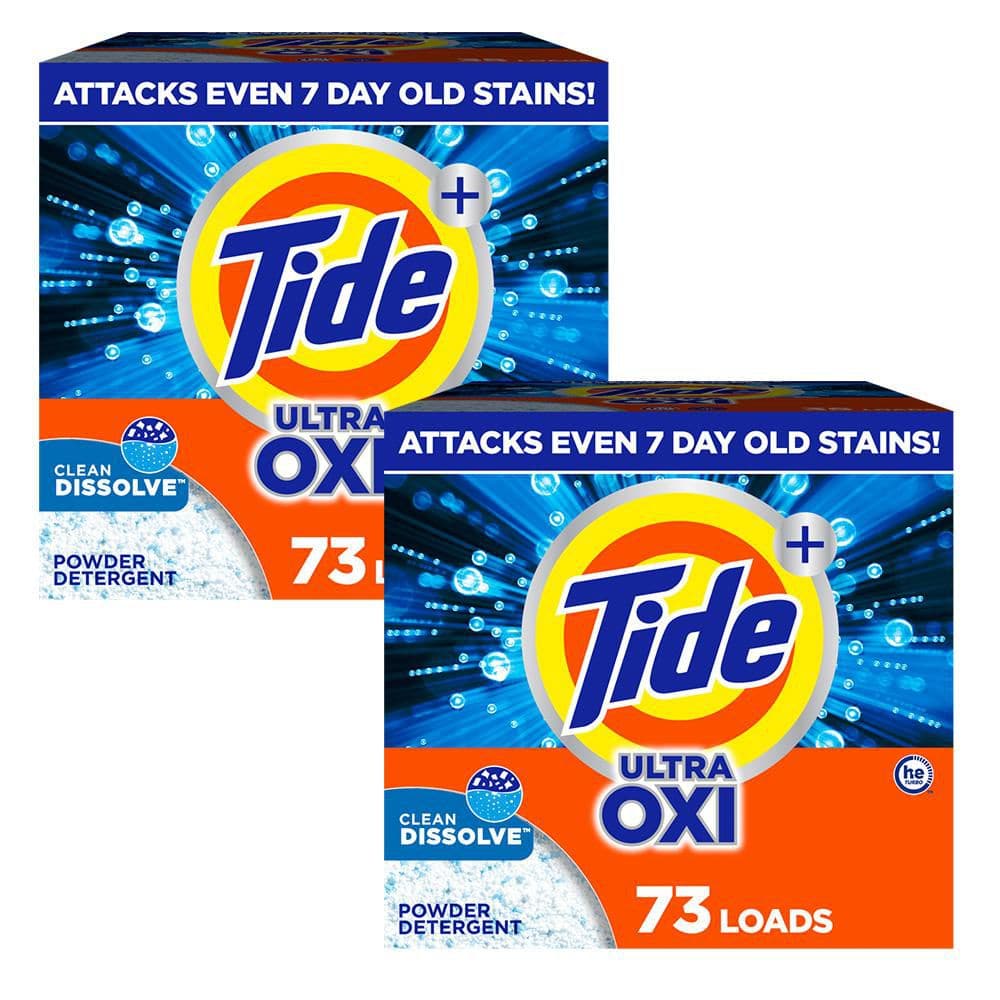Tide 114 oz. Original Scent Powder Laundry Detergent (73-Loads, Case of ...