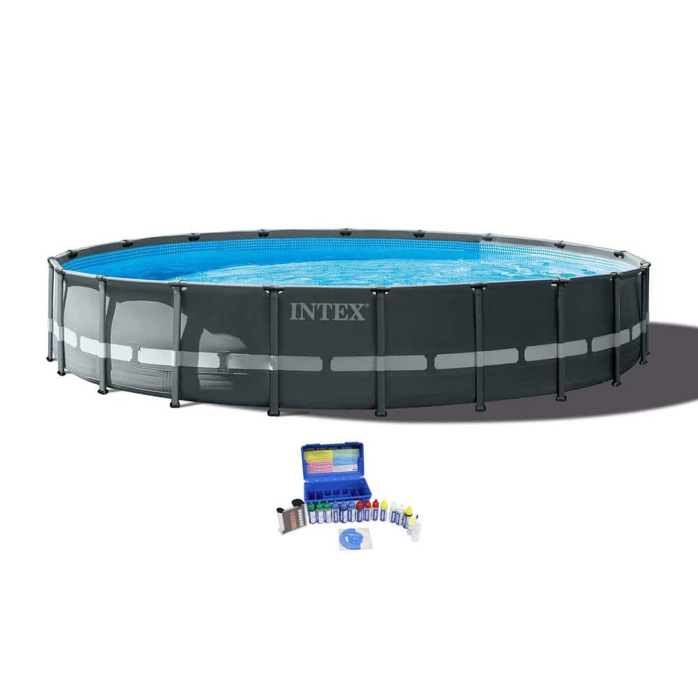INTEX 20 ft. x 20 ft. Round 48 in. Deep Ultra XTR Frame Above Ground ...