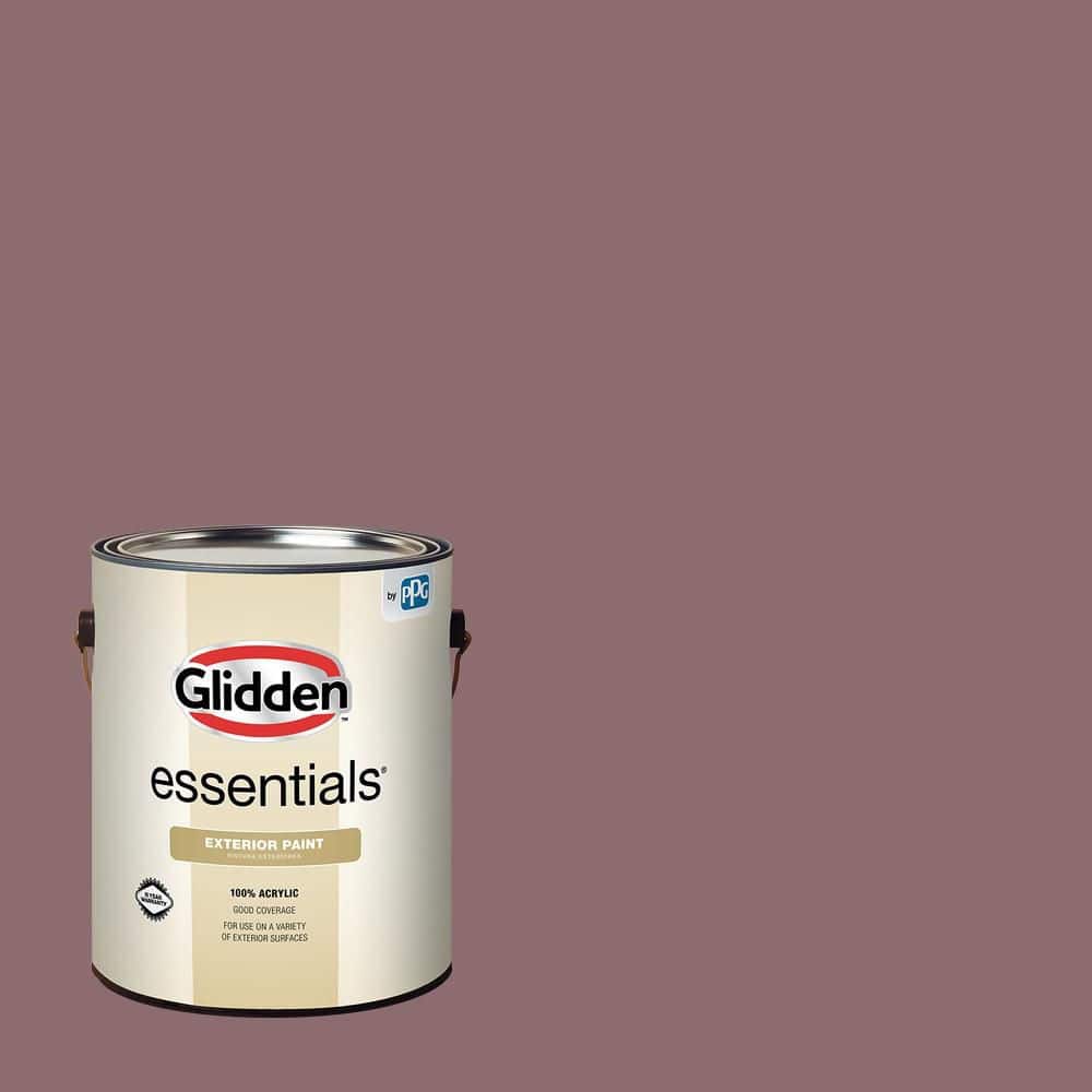 Glidden Essentials 1 gal. PPG1048-6 Chocolate Sparkle Satin Exterior ...