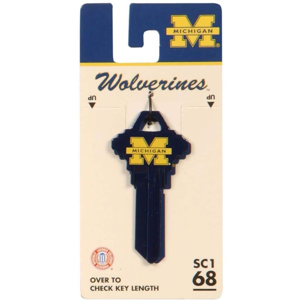 Hillman #68 NCAA Michigan Wolverines Key Blank 89974 - The Home Depot