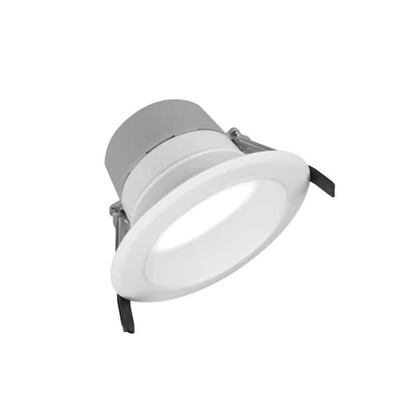 NICOR CLRv3 4 in. Selectable CCT Canless White Commercial Integrated ...