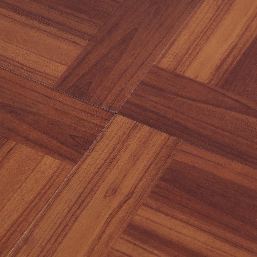 Buy Red Oak Parquet 12 in. x 12 in. Peel and Stick Vinyl Tile Flooring ...