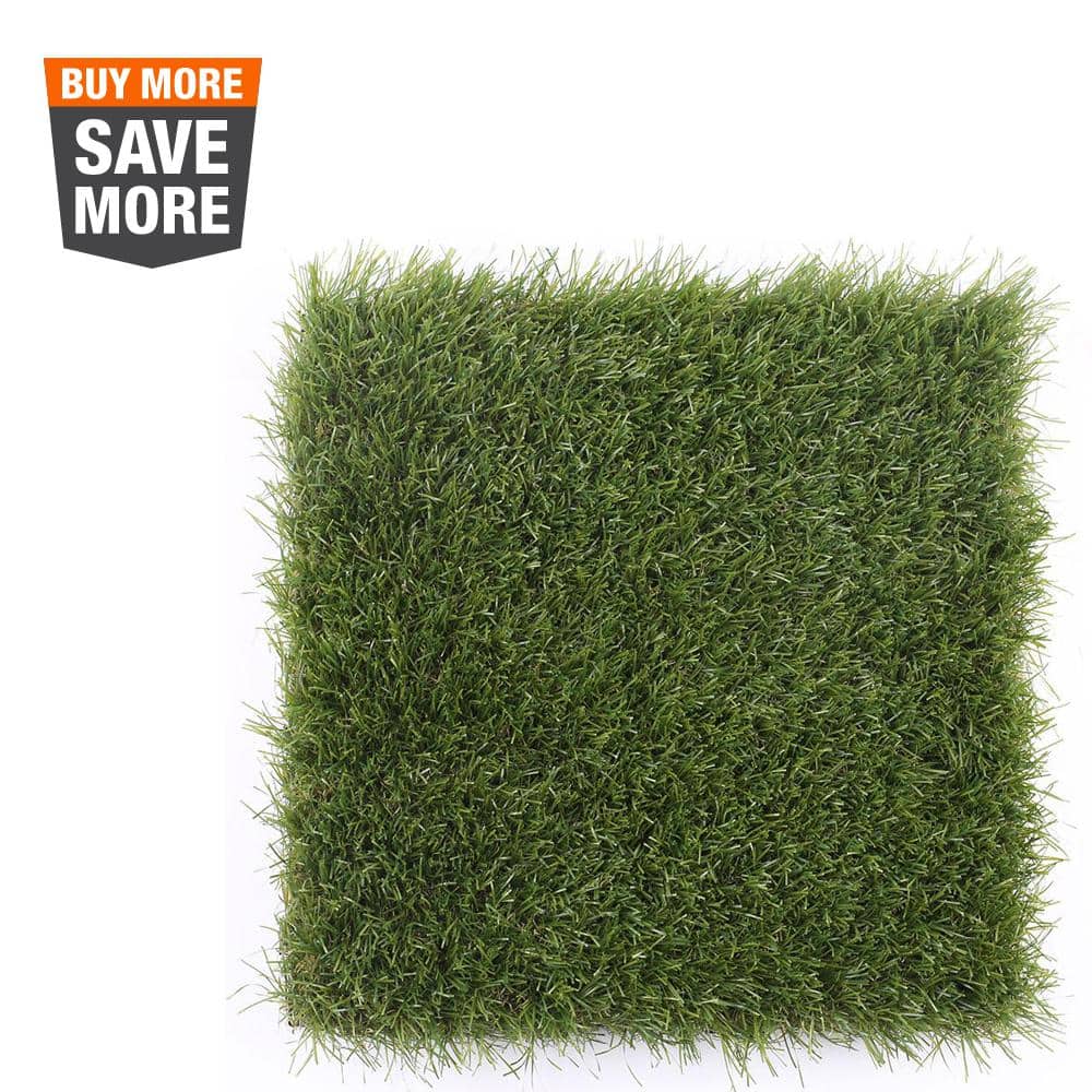 NewTechWood 1 ft. x 1 ft. Quick Deck Outdoor Faux Zoysia Grass Deck ...