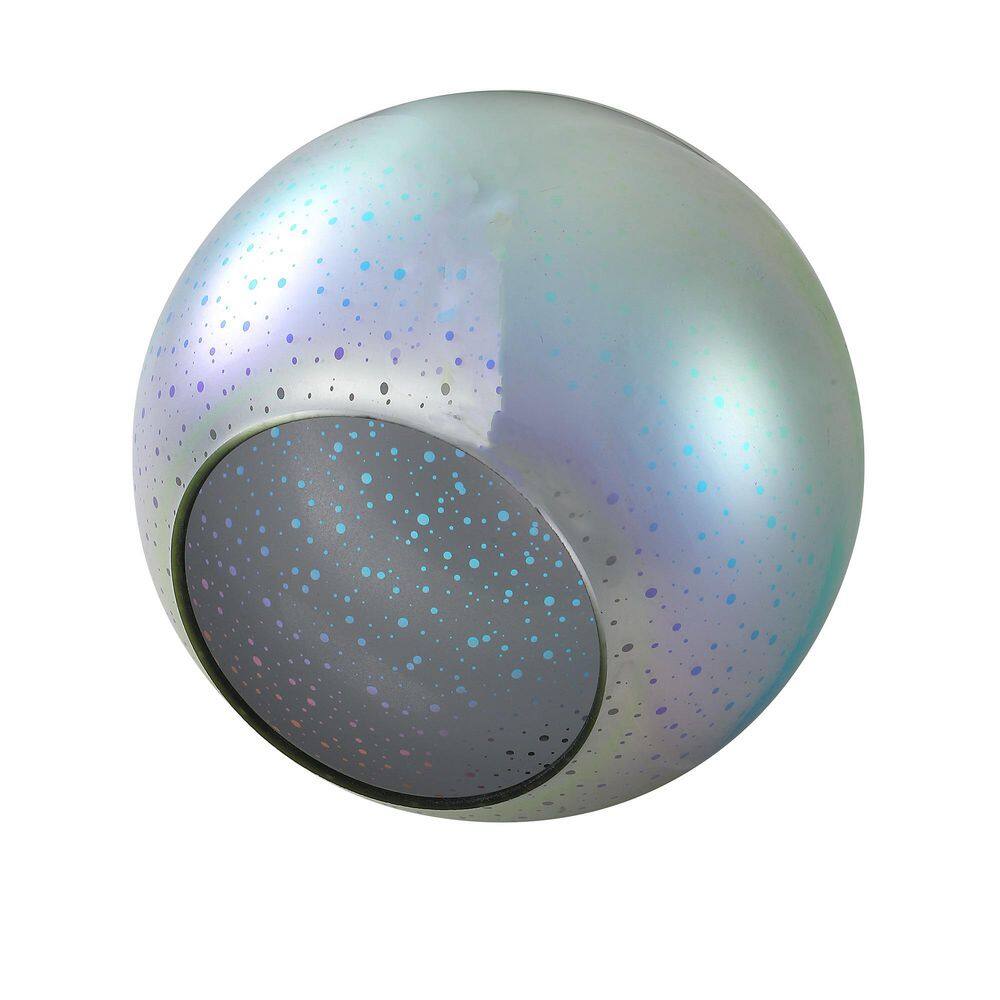 Faymart lighting 6.38 in. Multicolored Fireworks Glass Drum Pendant ...