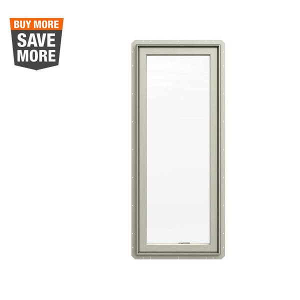 JELD-WEN 24 in. x 60 in. W-5500 Left-Hand Casement Wood Clad Window ...