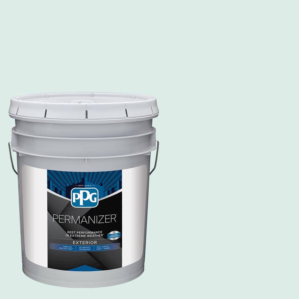 PERMANIZER 5 gal. PPG1137-3 Waterscape Satin Exterior Paint PPG1137-3PZ ...