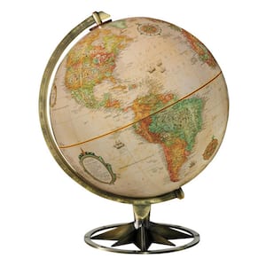 REPLOGLE Orion Illuminated 12 in. Desk Globe 81501 - The Home Depot
