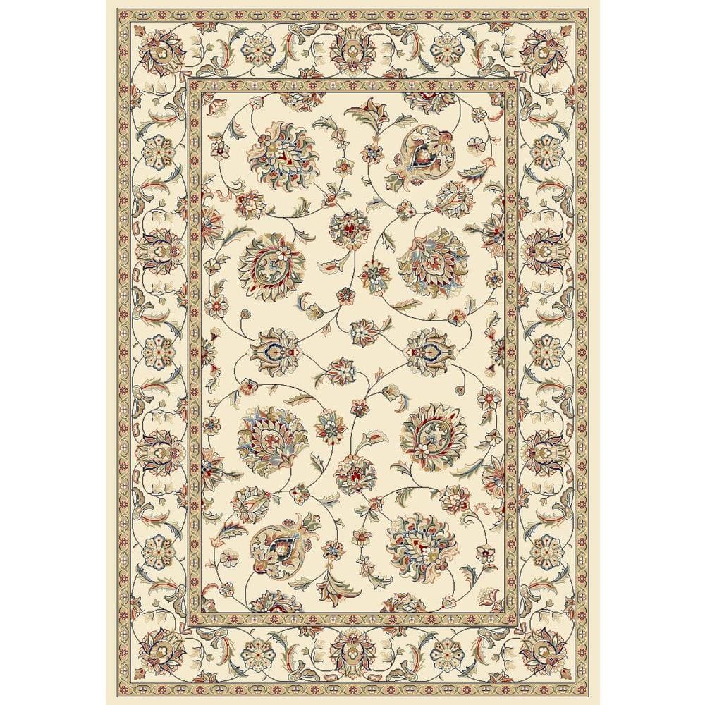 Home Decorators Collection Judith Ivory 5 ft. x 8 ft. Indoor Area Rug ...
