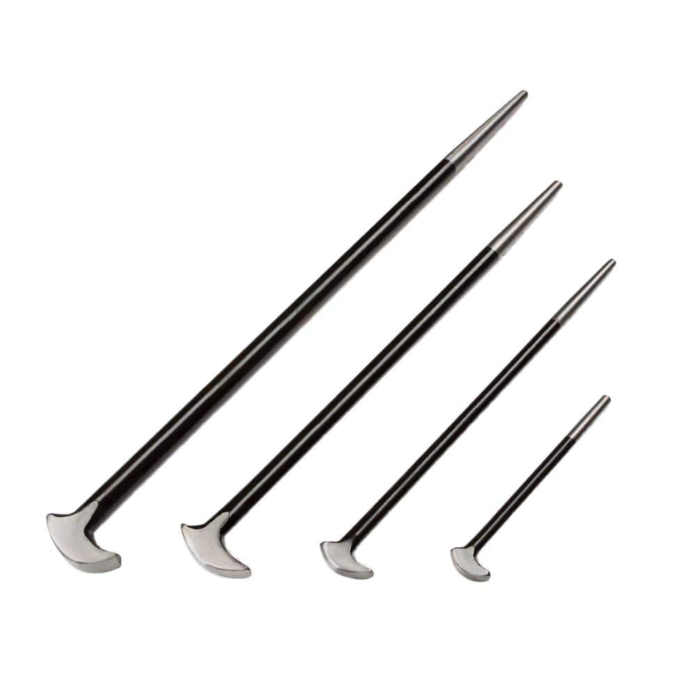 TEKTON 6, 12, 16, 20 in. Rolling Head Pry Bar Set (4-Piece) 3346