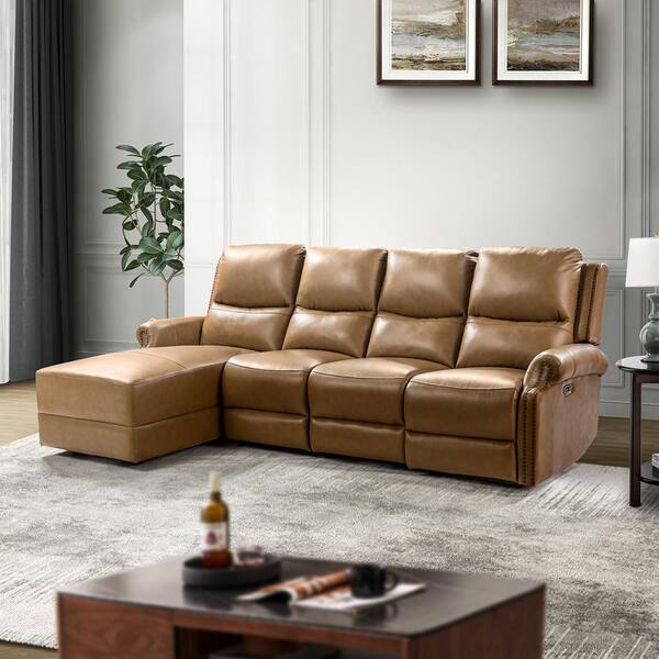 Sectional Sofa With Nailhead Trim | Baci Living Room