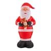 Home Accents Holiday 12 ft. Giant Inflatable Santa with LED Lights ...