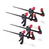 POWERTEC 24 in. Bar Clamps with Spreader, Trigger Clamps for ...
