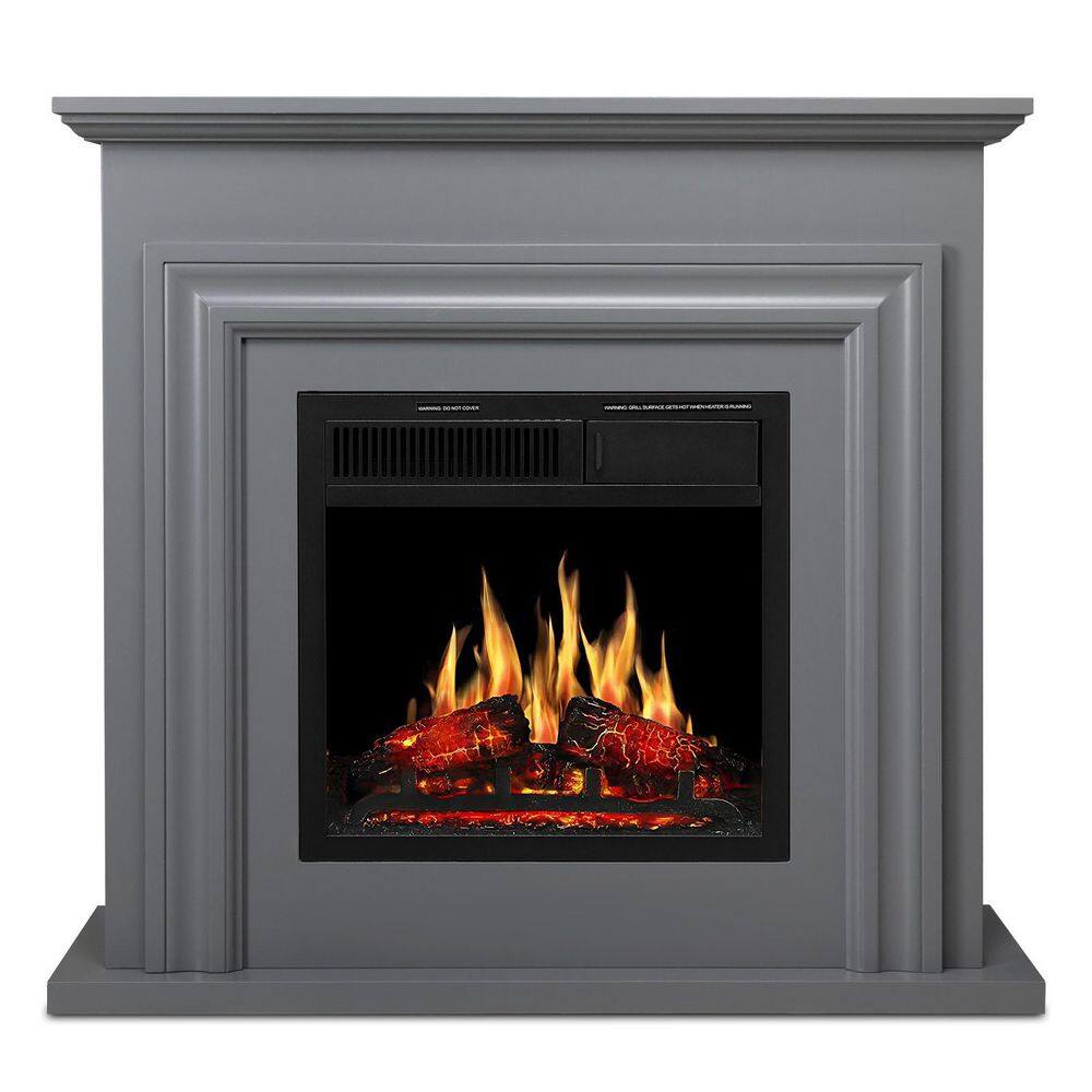 Reviews for R.W.FLAME 36 in. Freestanding Wooden Electric Fireplace in ...