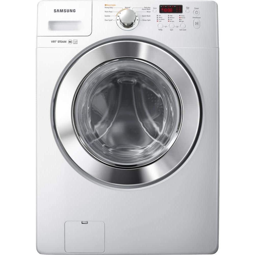 Samsung 3.6 cu. ft. High-Efficiency Front Load Washer with Steam in ...