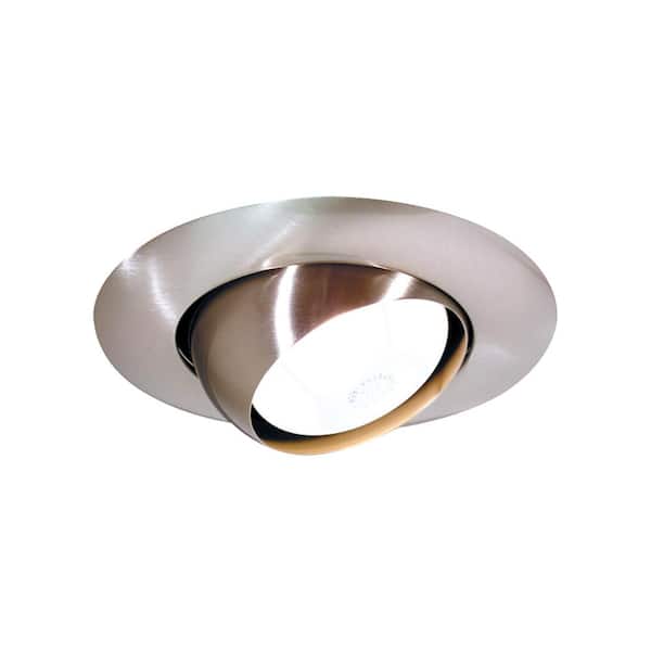 Thomas Lighting 6 in. Brushed Nickel Eyeball Recessed Trim-TR18BN - The ...