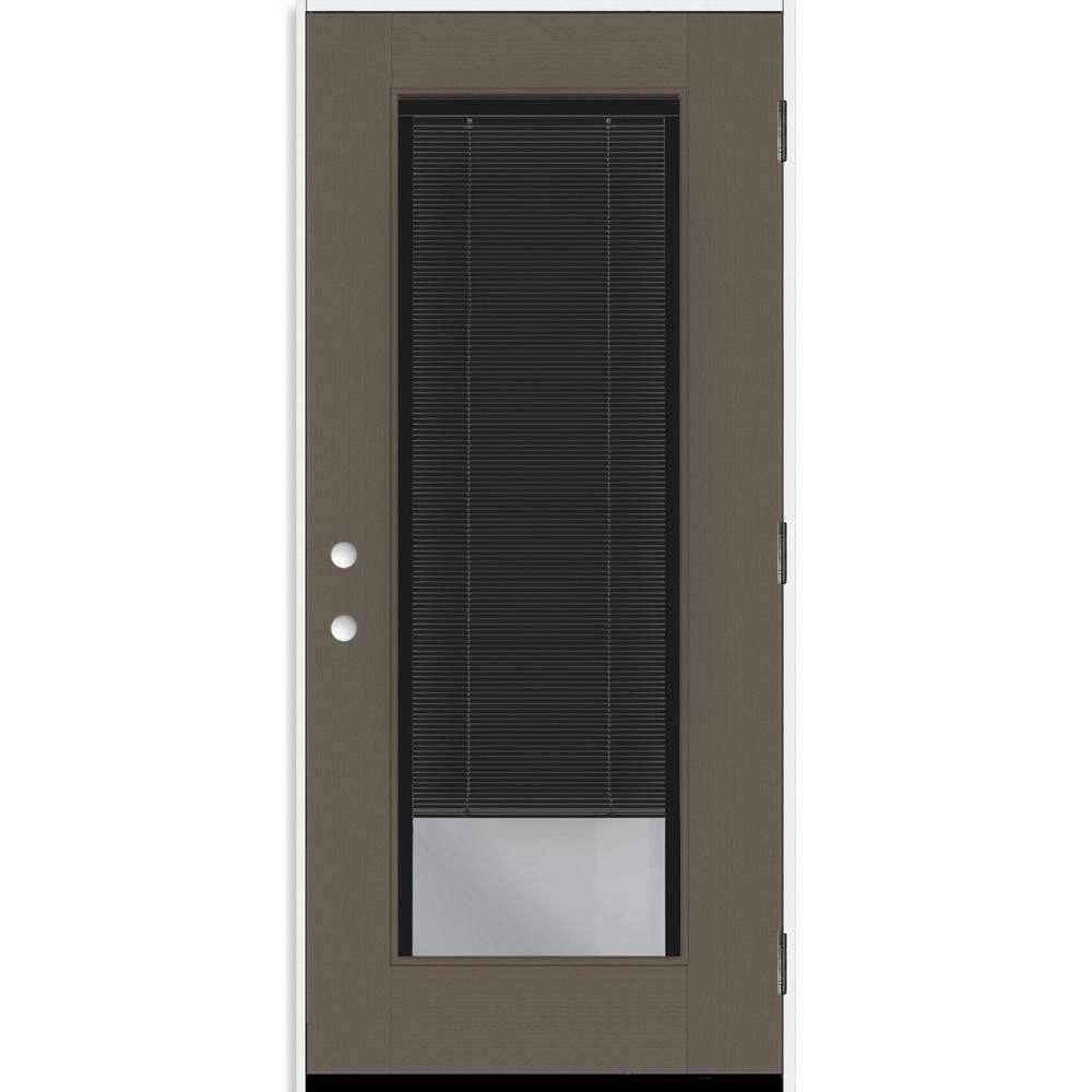 Steves & Sons Legacy 32 in. x 80 in. Full Lite Clear Glass Noir ...