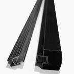 Village Ironsmith Metropolitan 4 ft. X 32 in. Black Steel Rail Panel ...