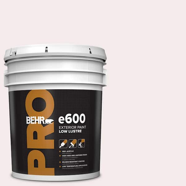BEHR PRO 5 gal. #680C-1 Wispy Pink Low Luster Exterior Paint PR62005 ...