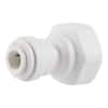 John Guest 1/4 in. O.D. Push-to-Connect x 1/4 in. FIP NPTF Polypropylene Adapter Fitting ...