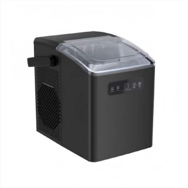 COWSAR 8.07 in. 26 lb. Bullet Ice Portable Ice Maker in Black Z3424-BK ...