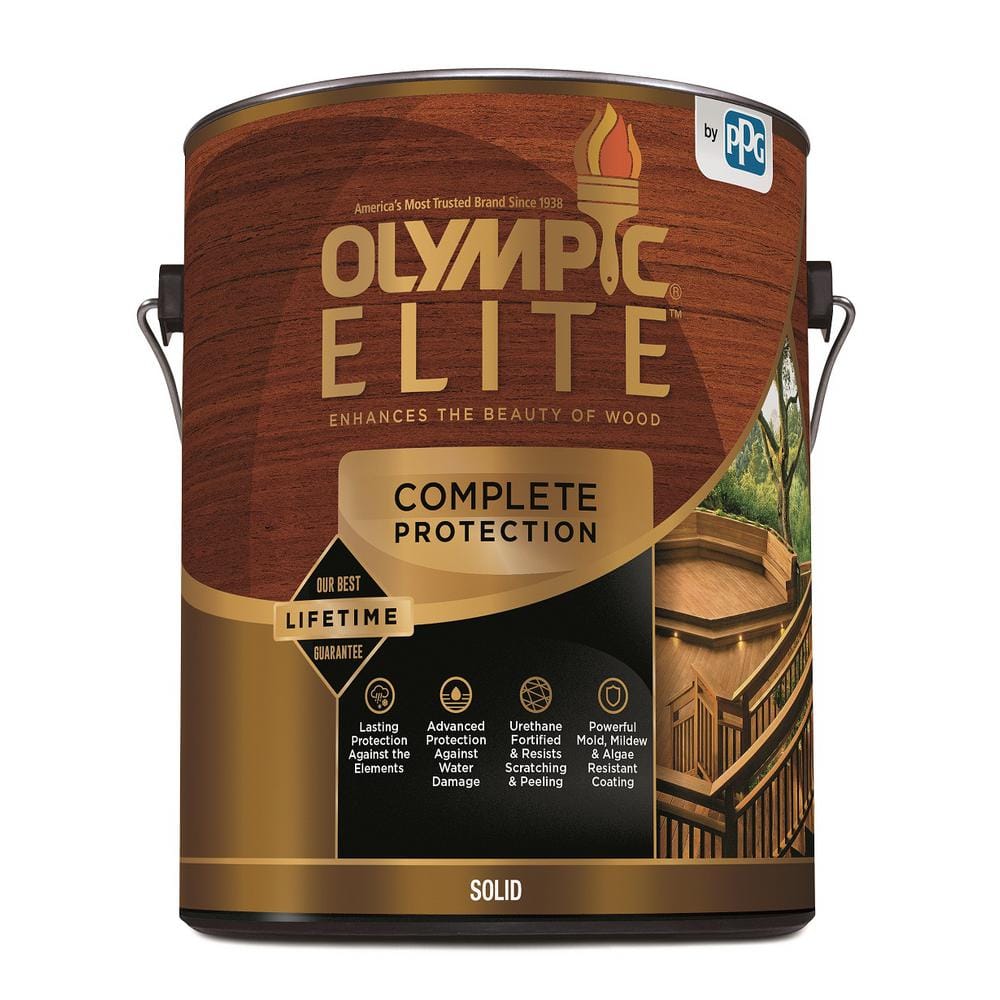 Reviews for Olympic Elite 1 gal. Base 2 Solid Color Exterior Stain and ...
