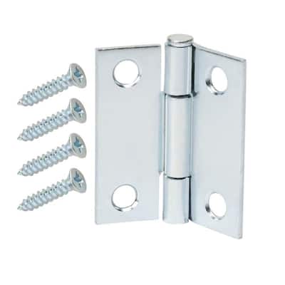 Everbilt 2-1/2 in. Galvanized Non-Removable Pin Narrow Utility Hinge (2 ...