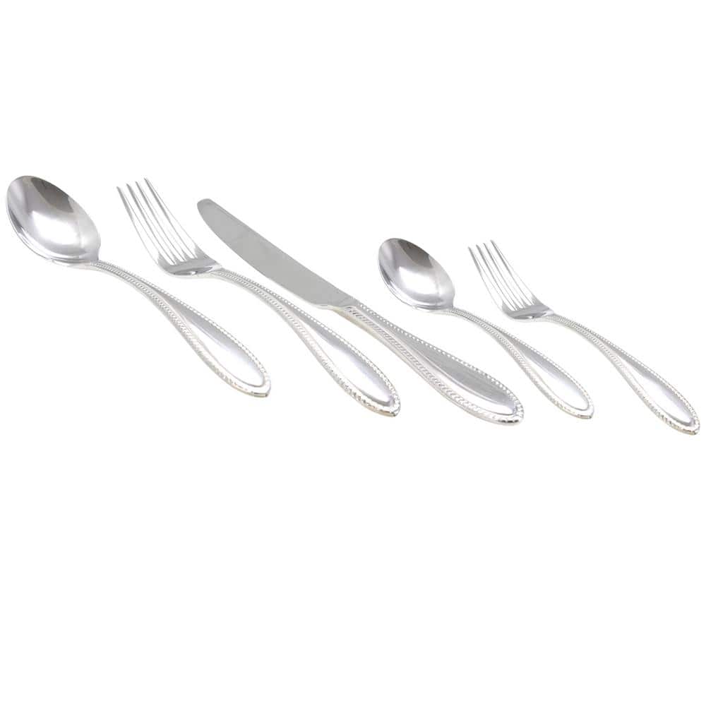 GIBSON elite Oriana 20-Piece Stainless Steel Flatware Set (Service for ...