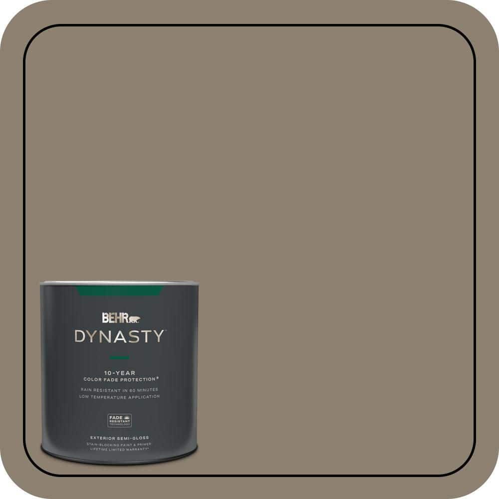 BEHR DYNASTY 1 qt. #720D-5 Mocha Accent Semi-Gloss Exterior Stain ...