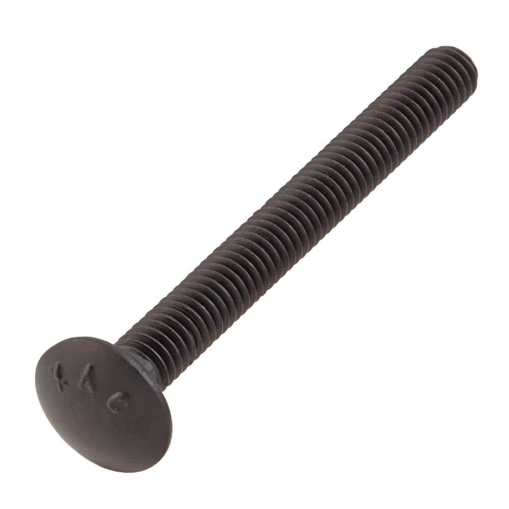 DECKMATE 5/16 in. -18 x 3 in. Black Deck Exterior Carriage Bolt 814526 ...