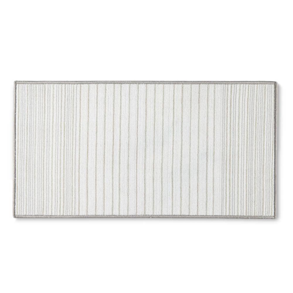 TOWN & COUNTRY LIVING Basic Layne Modern Stripe Silver Grey 2 ft. x 3 ...